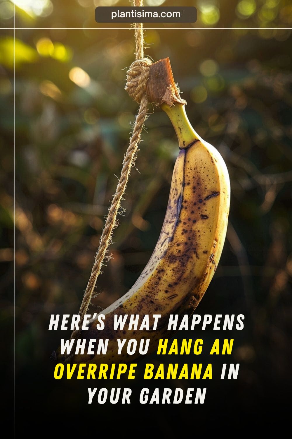 Here’s What Happens When You Hang an Overripe Banana in Your Garden ...